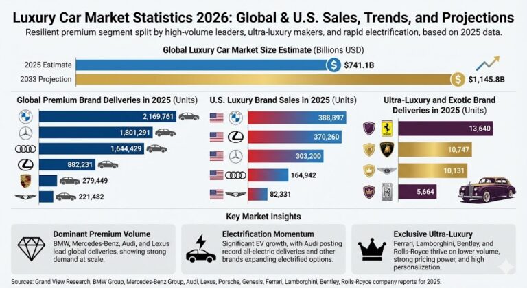 Luxury Car Market Statistics 2026 - Car Audio Radar